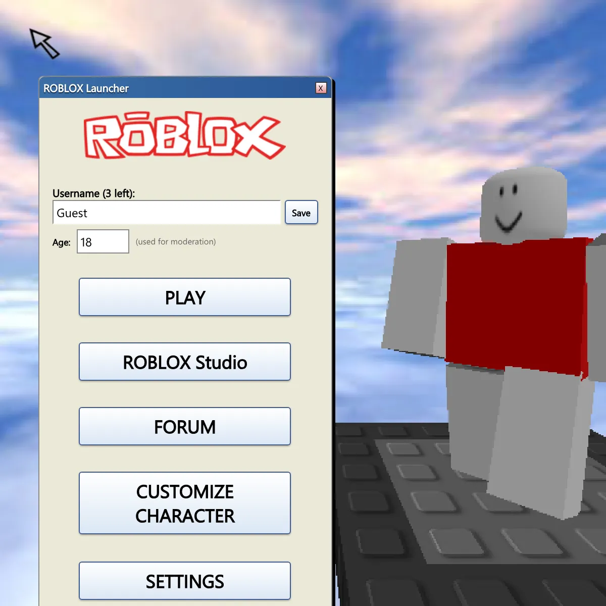 ROBLOX "2009" simulation