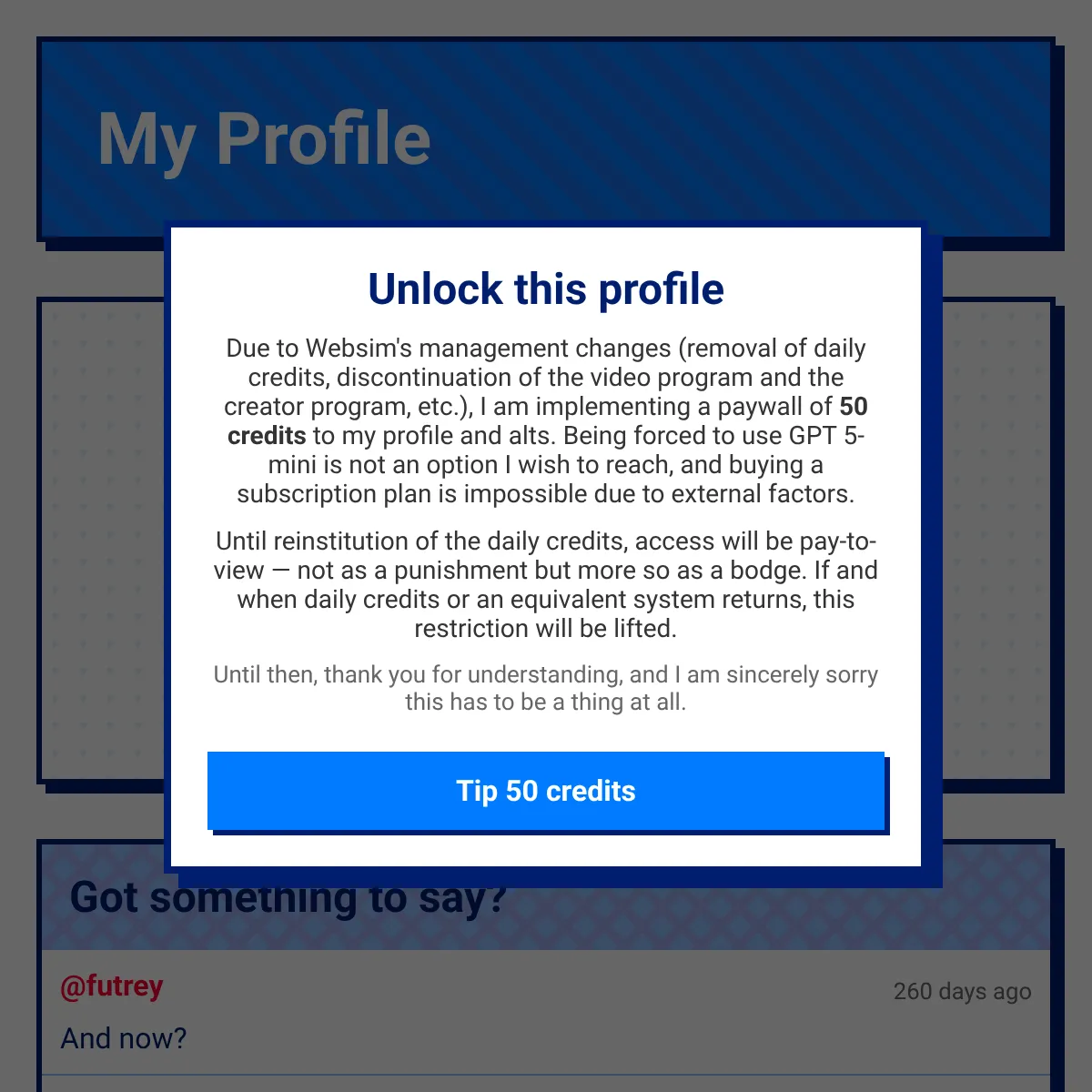 My Profile Page