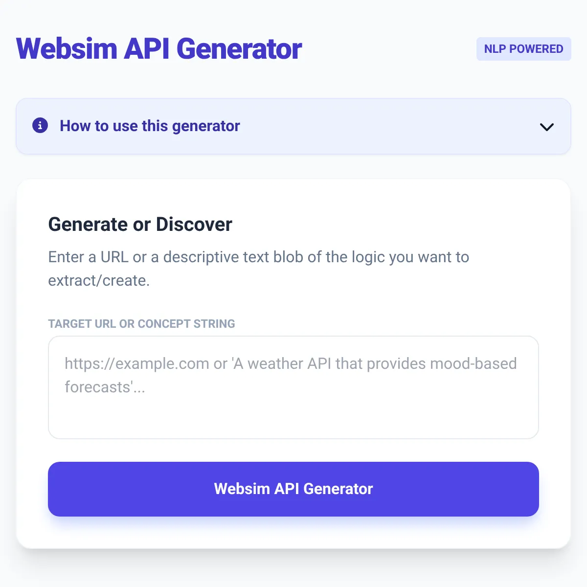 API Discoverer and Generator