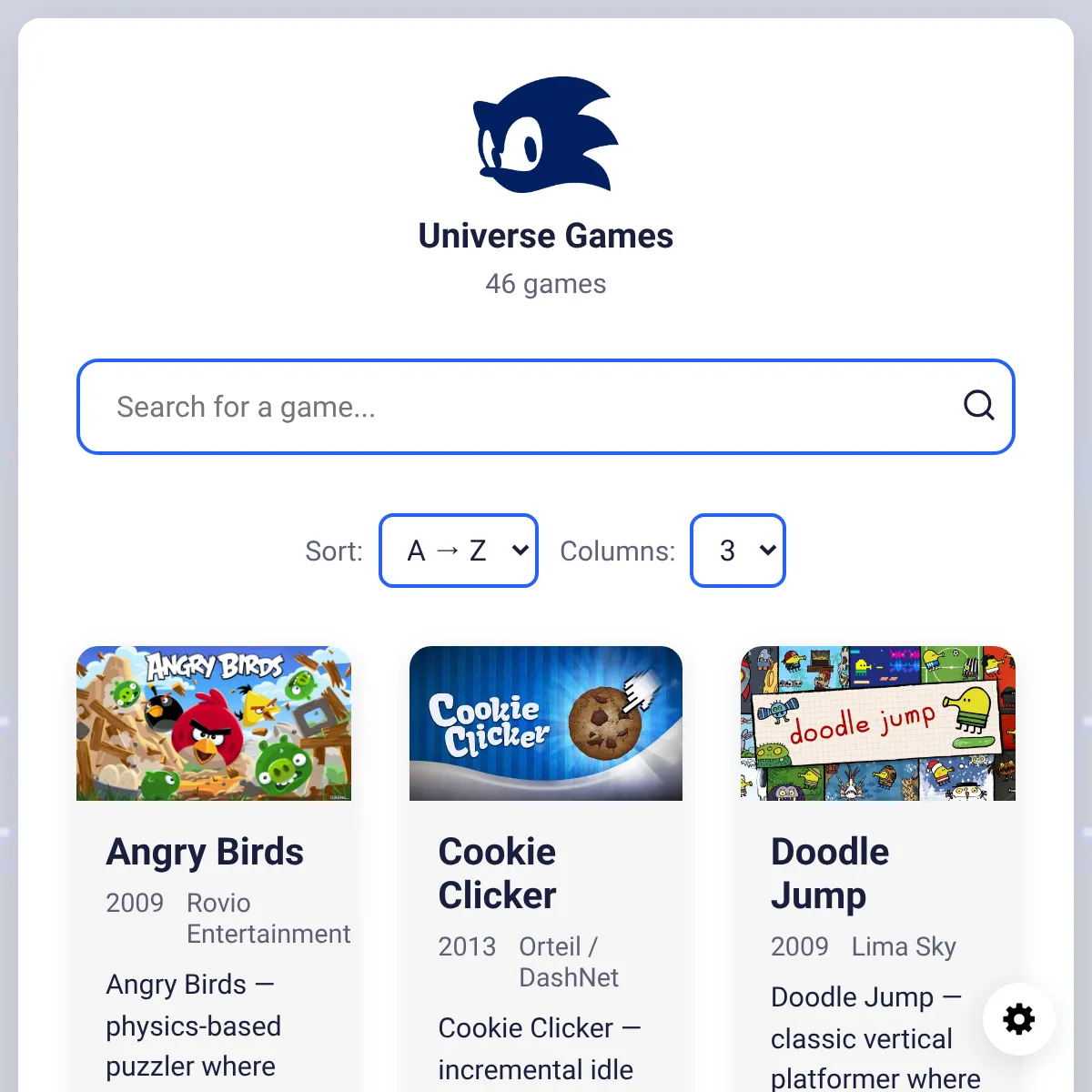 Universe Games