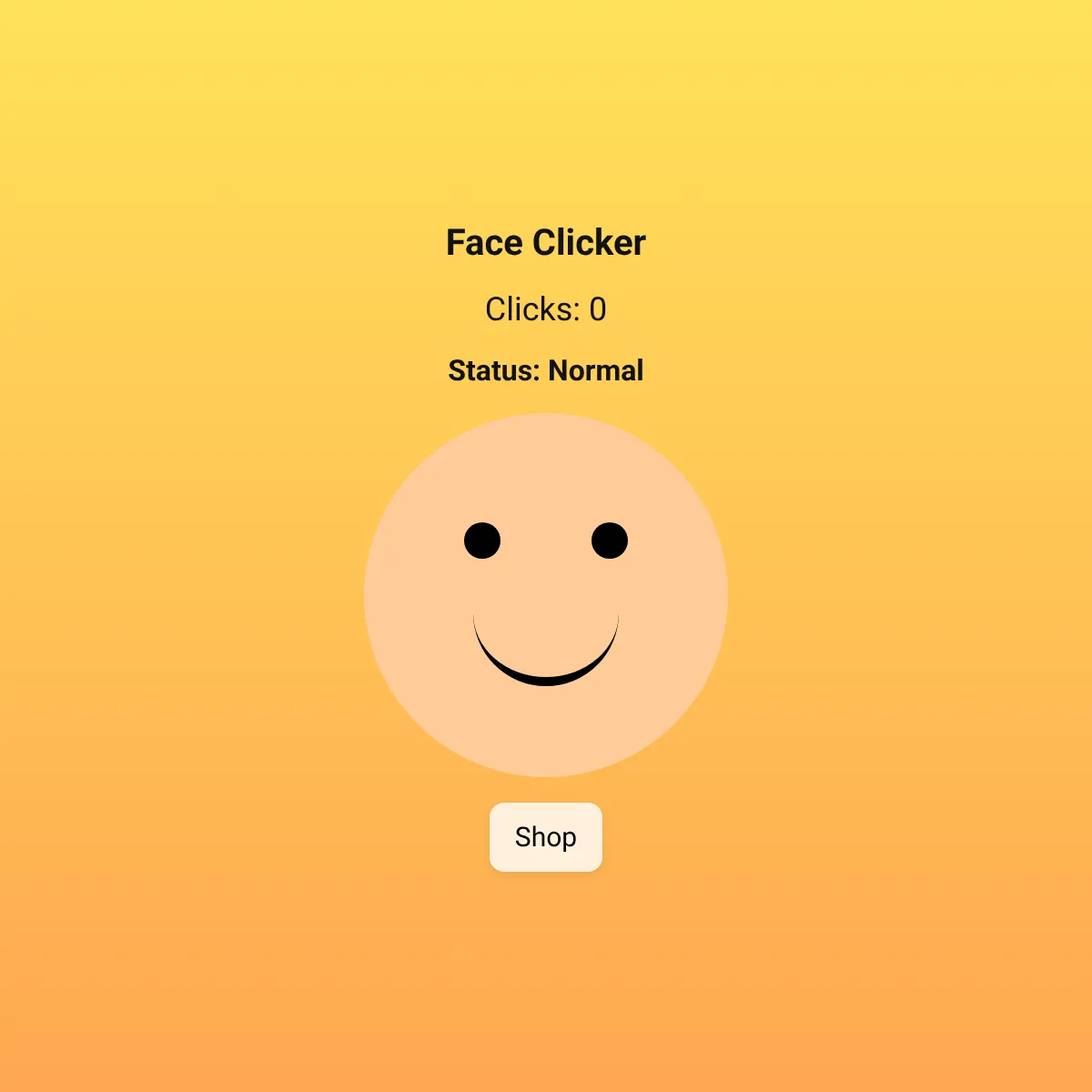Face Clicker but sleepy