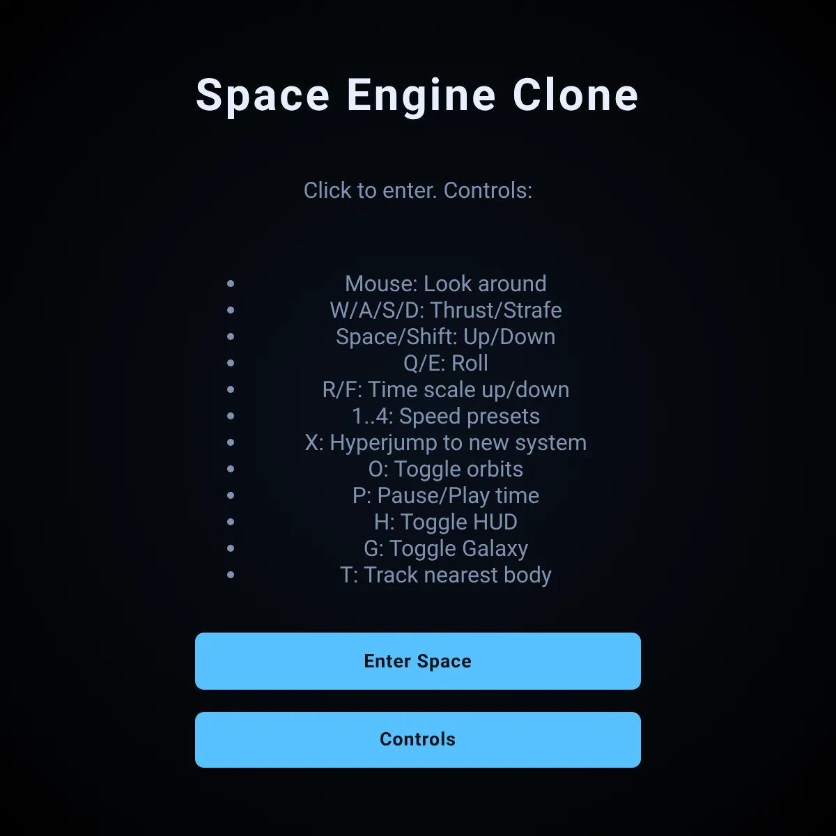 a space engine clone that is decent at least.