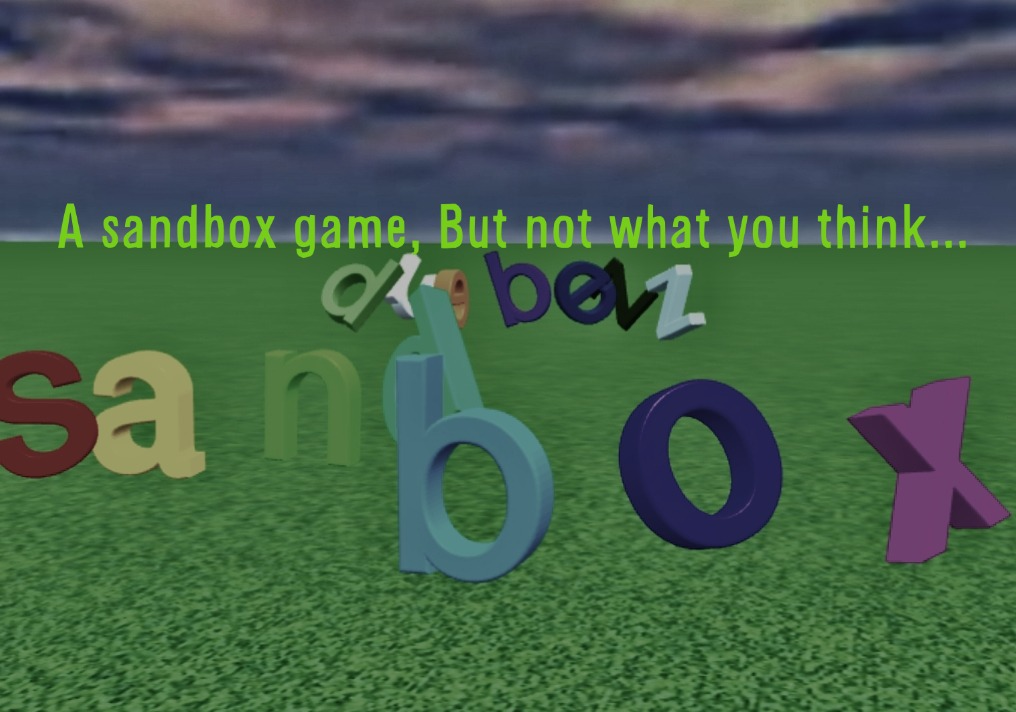 Alphabet sandbox...but it has Easter eggs