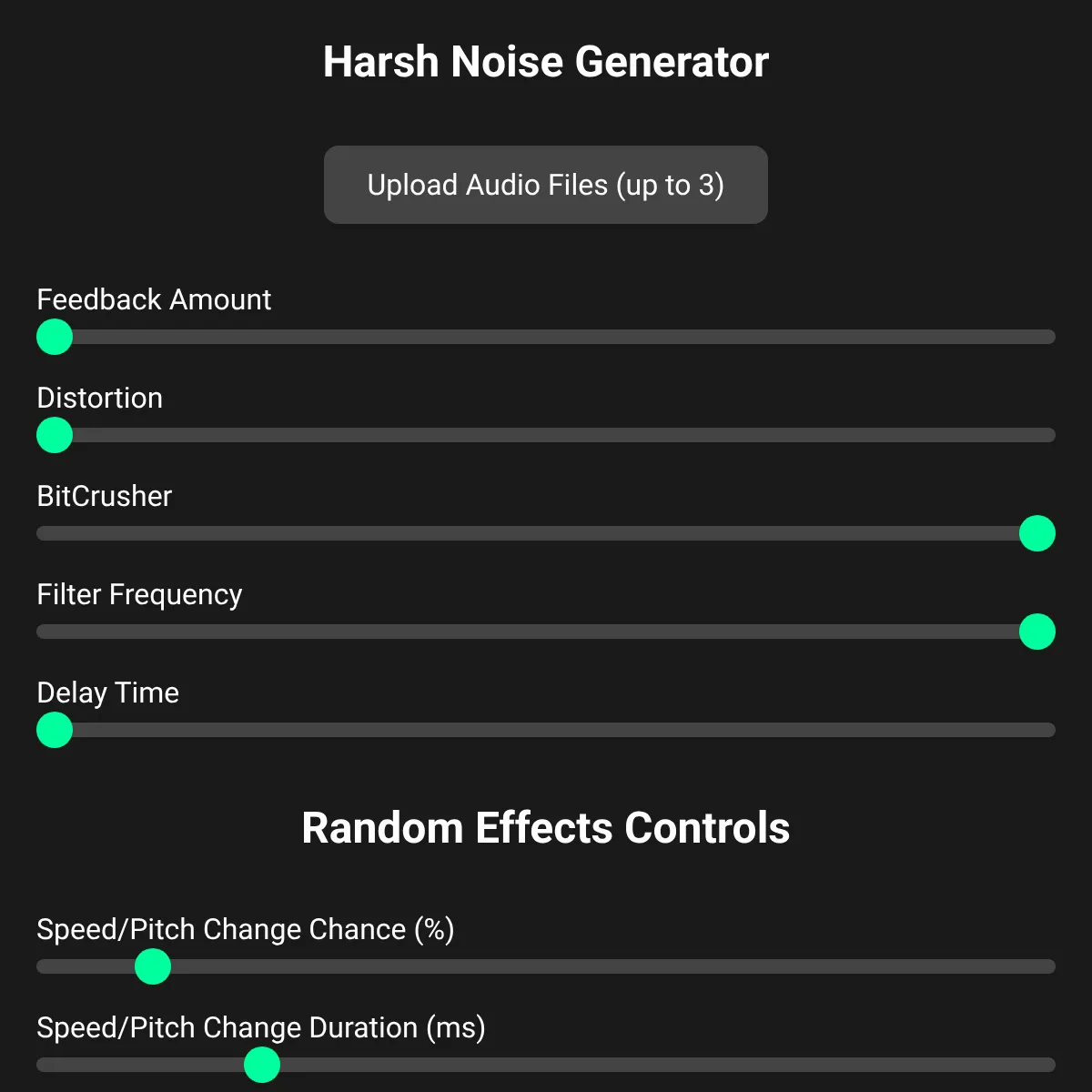 Harsh Noise Generator