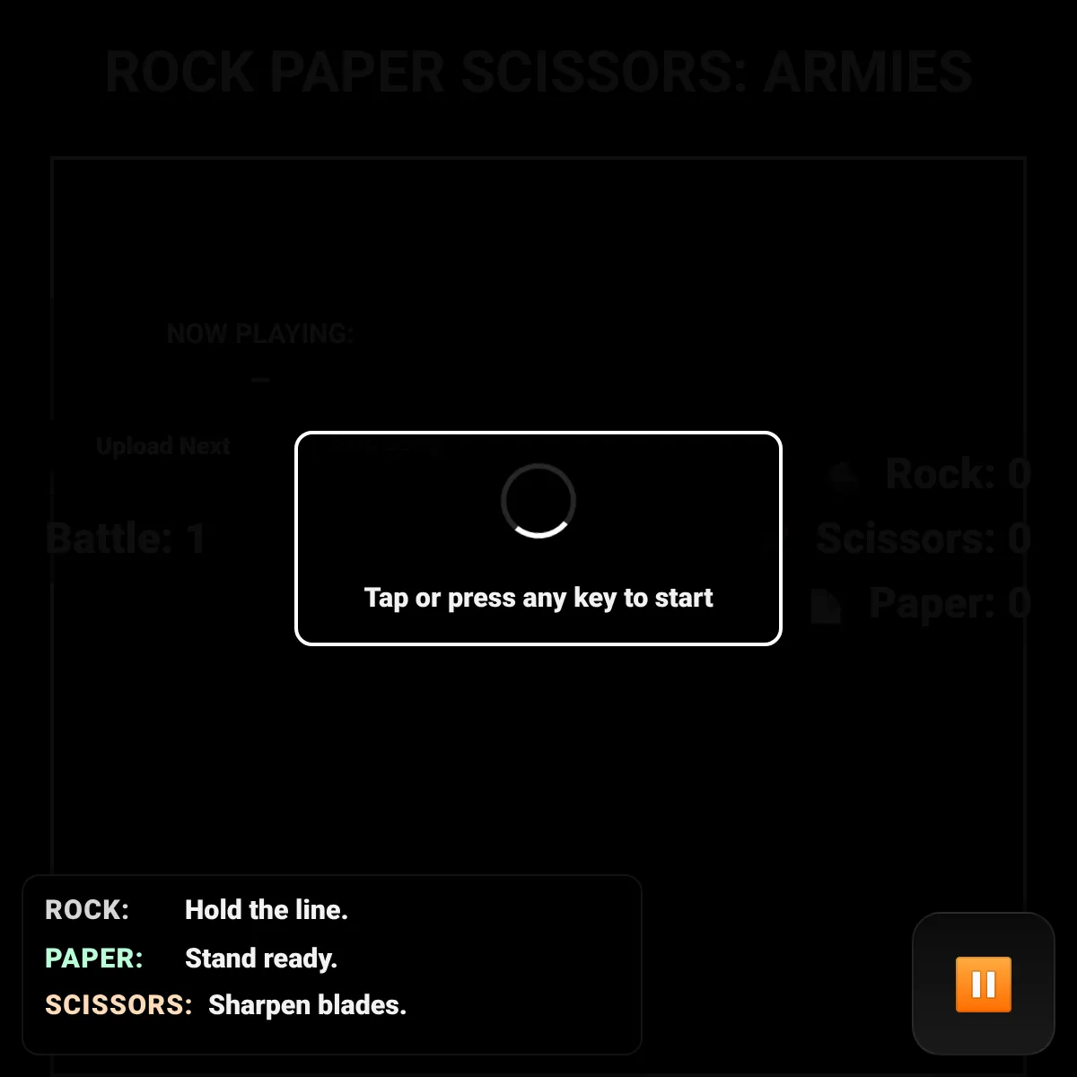 ROCK PAPER SCISSORS: ARMIES