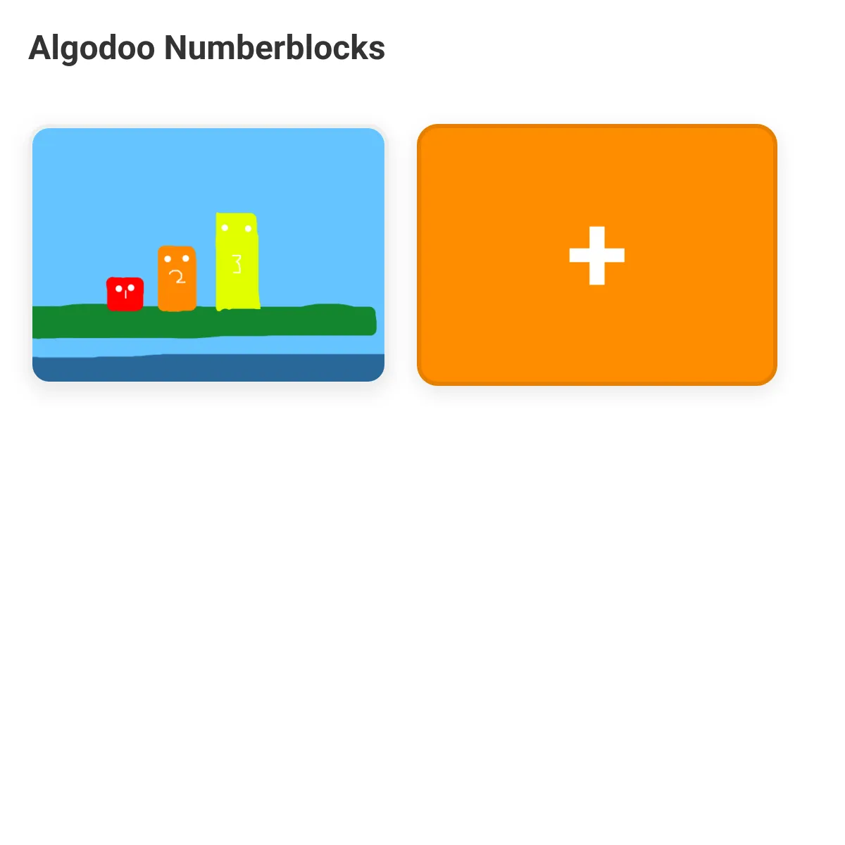 Algodoo Numberblocks