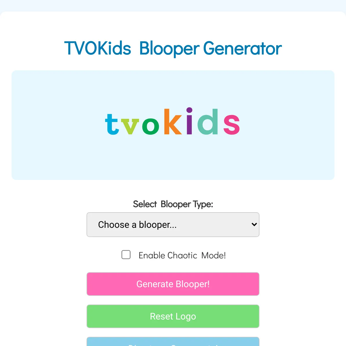 TVOKids on AidenTV Logo Blooper Generator