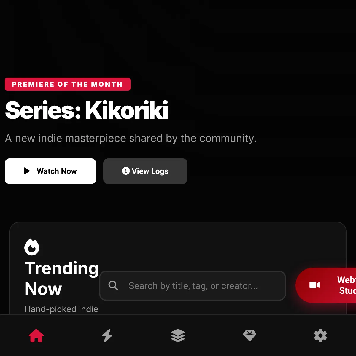Webflix - Indie streaming platform - Update