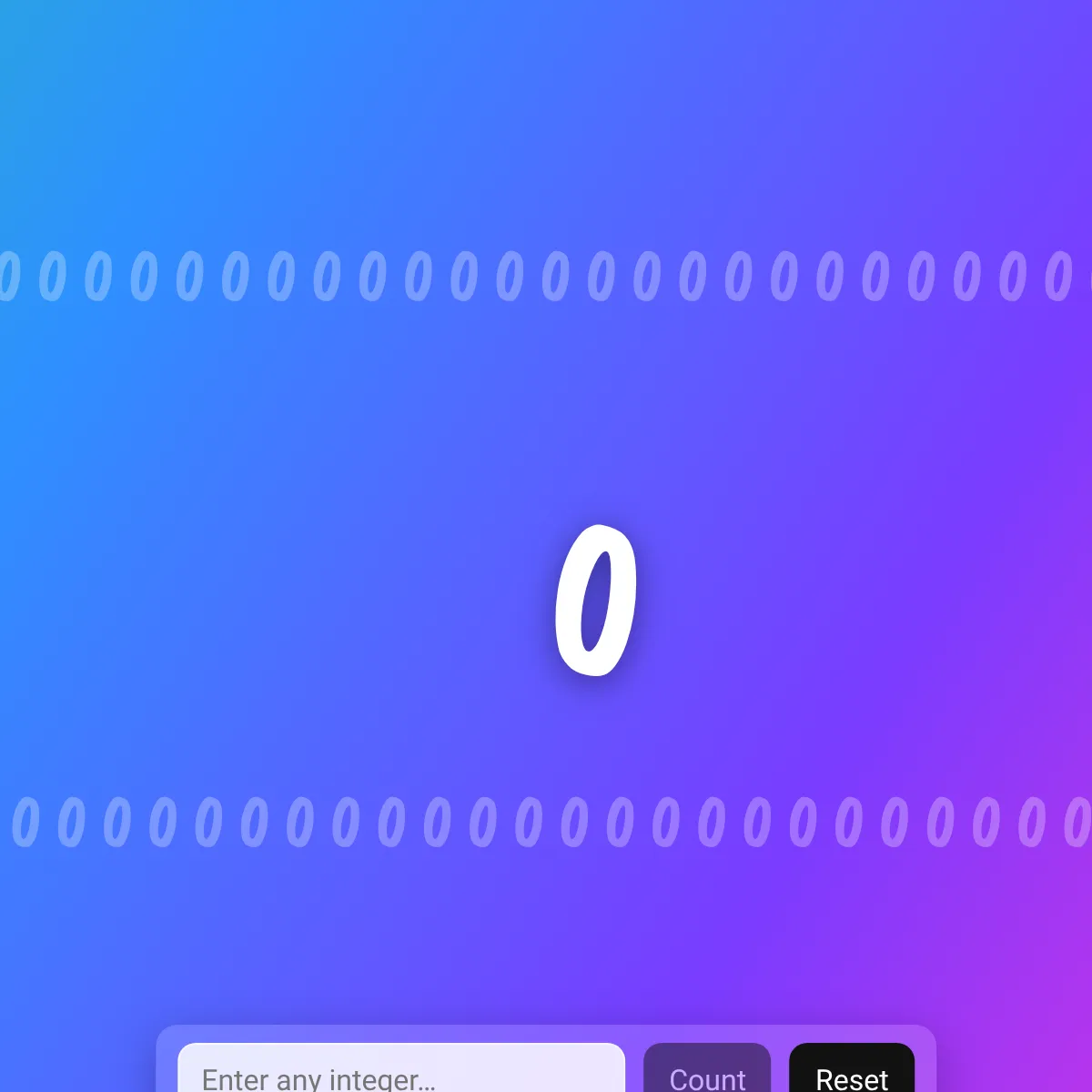 2D Counting Experiment