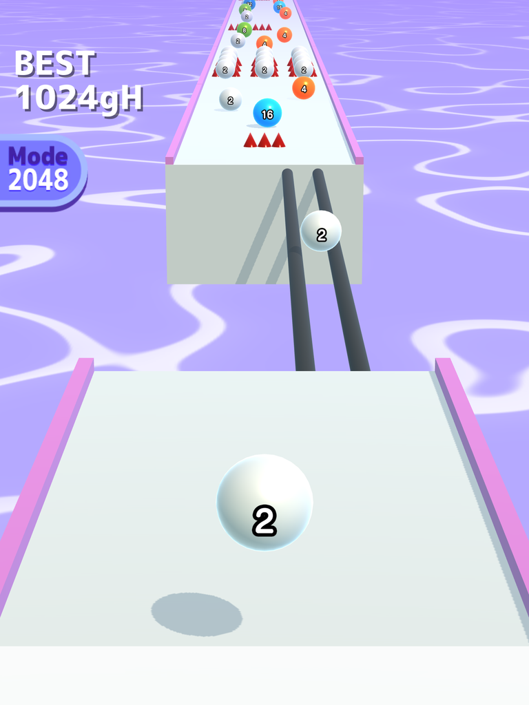 Ball run 2048 calculator that uses Unicodes (v18.0)