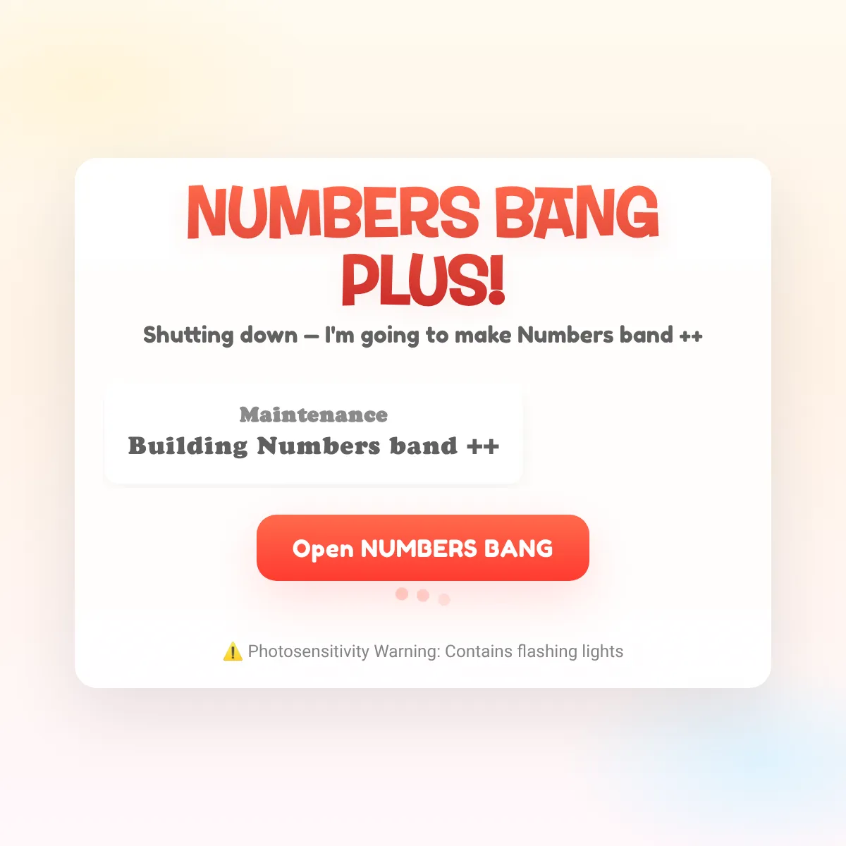 Numbers BAND PLUS!