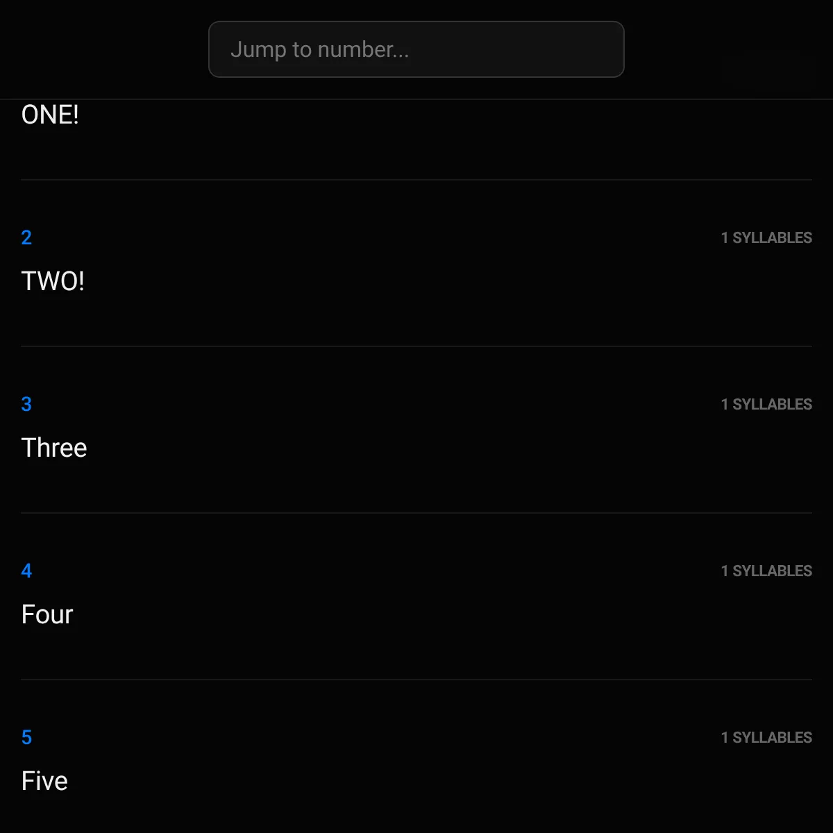 FASTEST Numbers!