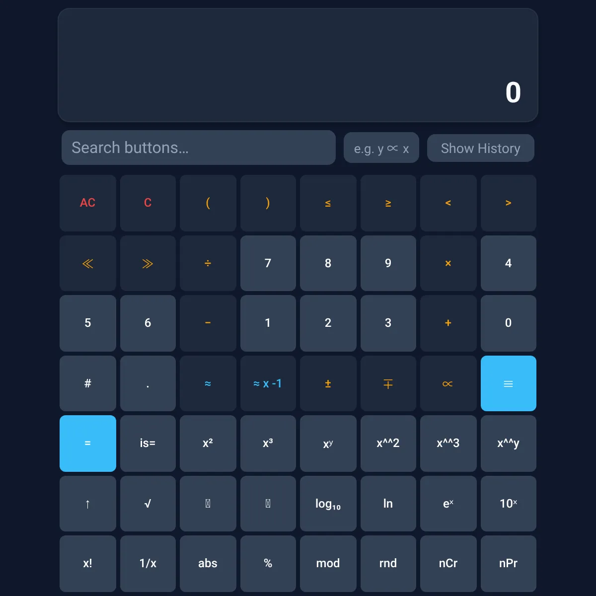 Mega Calculator Extended