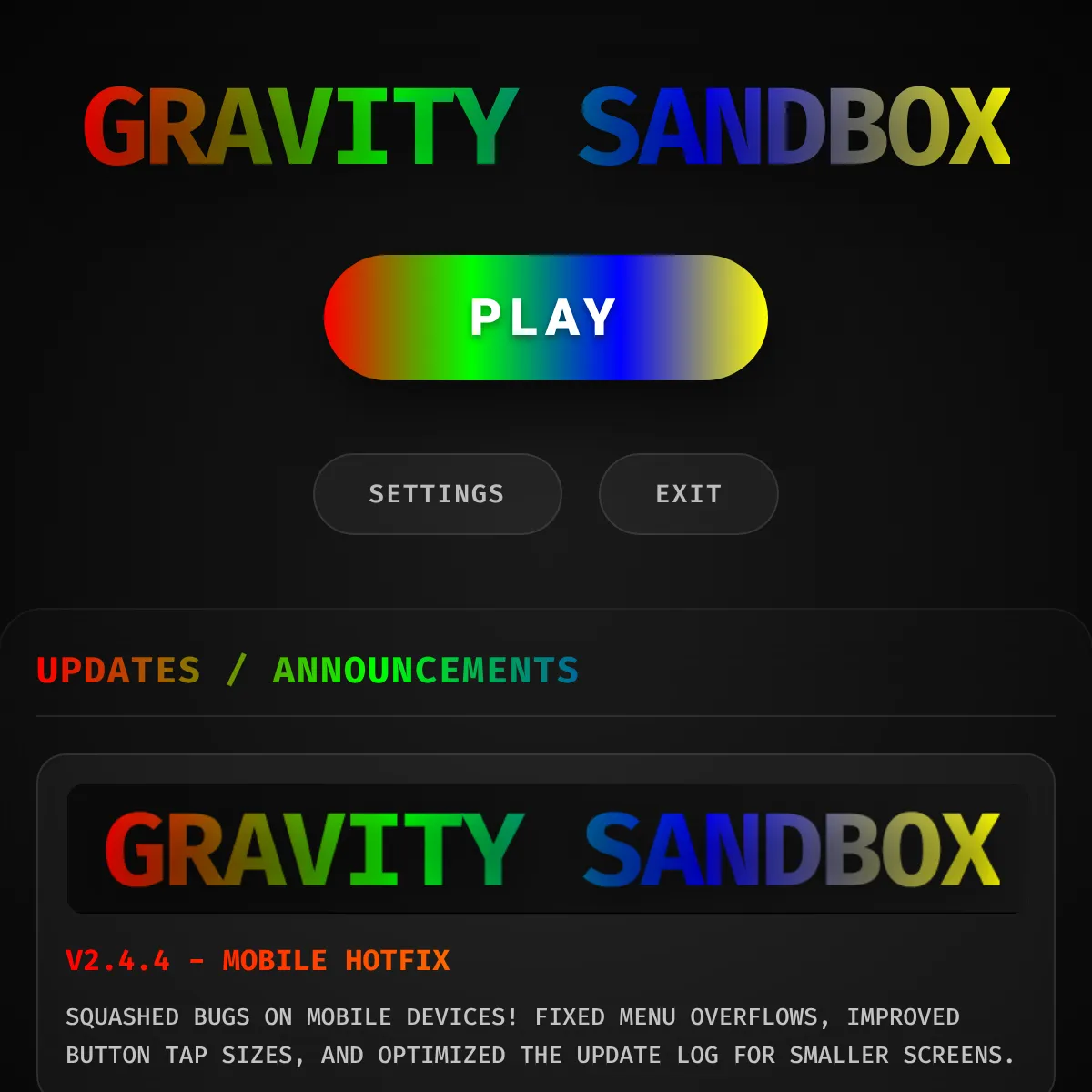 Gravity Sandbox
